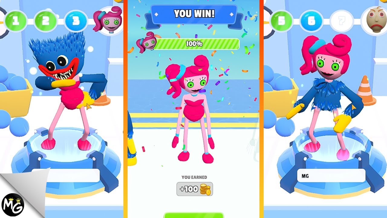 Menyatukan Huggy Wuggy Dengan Mommy Long Legs | Game Monster Dash - YouTube
