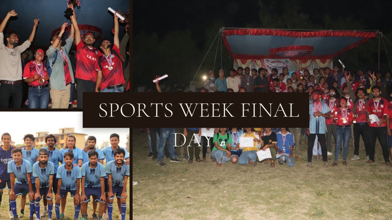 Sports Week Final Football Match and Prize Distribution - YouTube