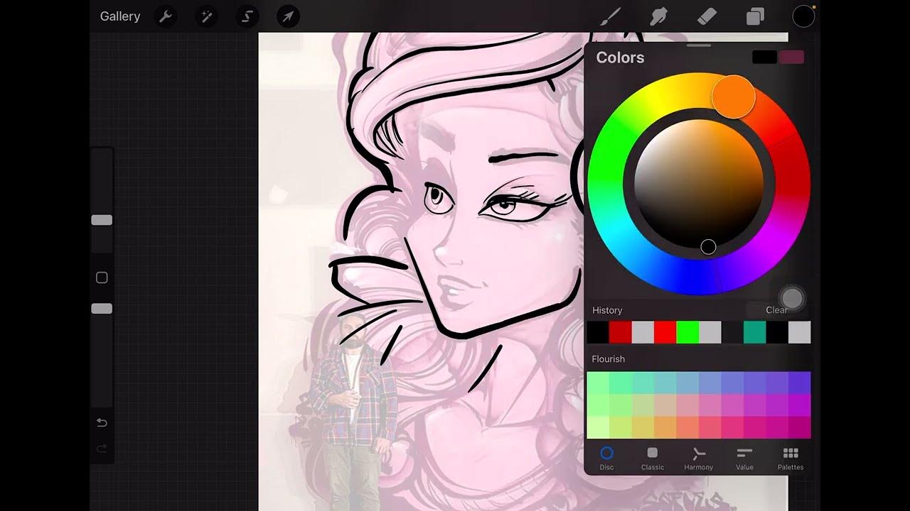 How to trace an image in procreate - YouTube