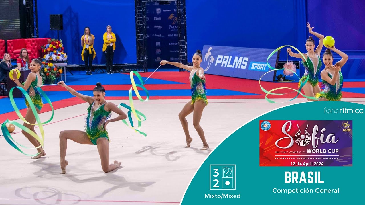 Brasil 3 Cintas 2 Pelotas/3 Ribbons 2 Balls - FIG World Cup Sofia 2024 ...