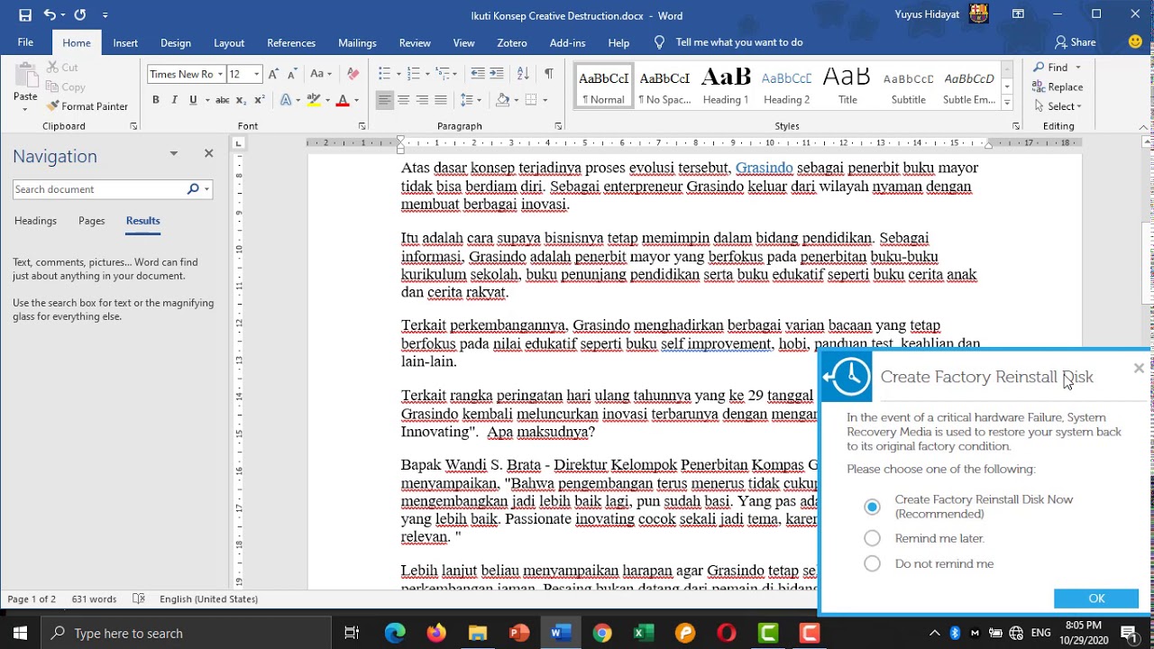 Melakukan Document Review di Microsoft Word - YouTube