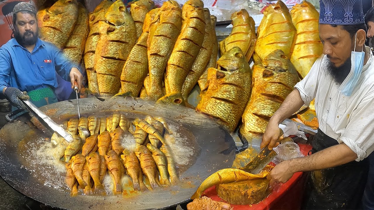 AMAZING FISH CUTTING SKILLS | PAKISTANI STREET FOOD GRILLED FISH ...