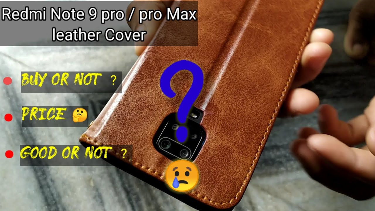Redmi Note 9 pro max Genuine leather flip cover case buy from Amazon ...