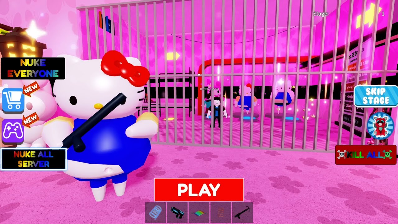 HELLO KITTY BARRY'S PRISON RUN! Obby#roblox - YouTube