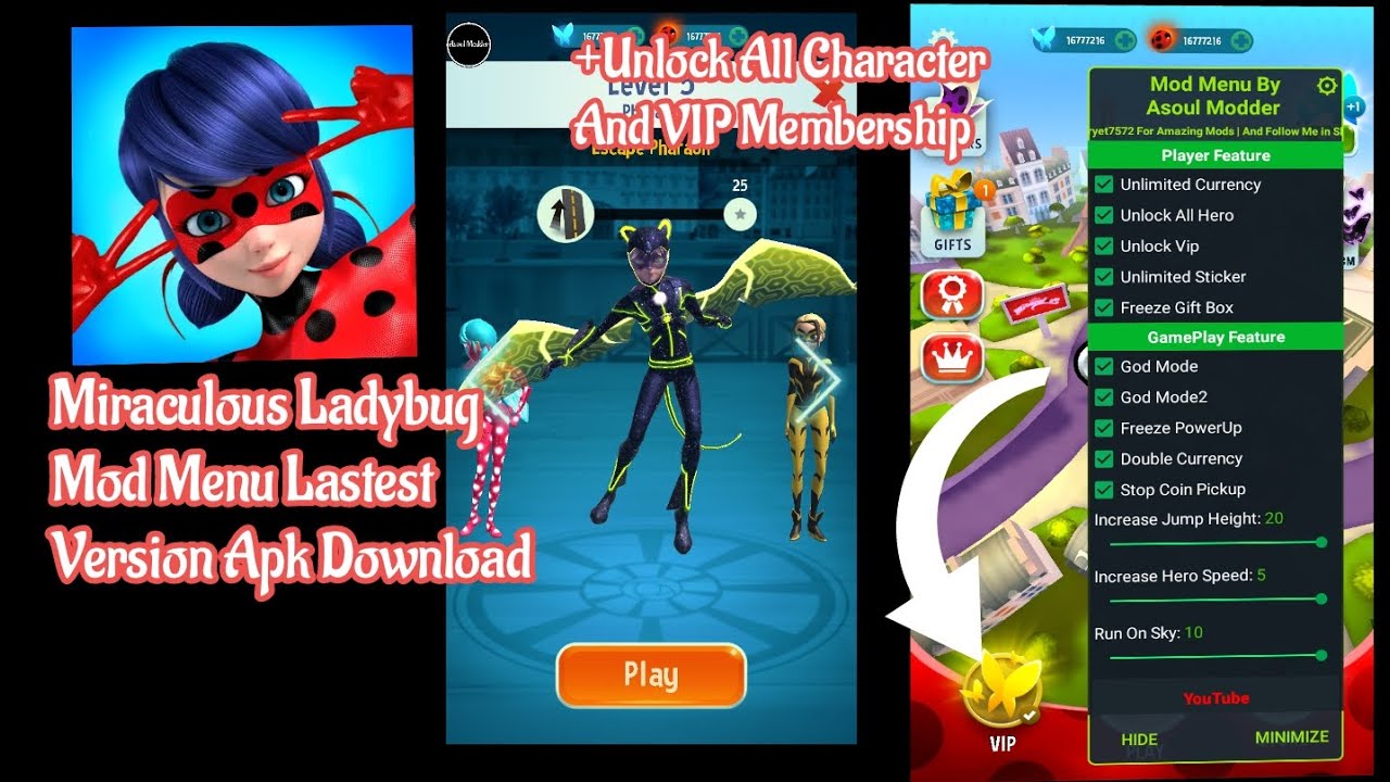 Miraculous Ladybug & Cat Noir Mod Apk Download | Miraculous Mod Menu ...