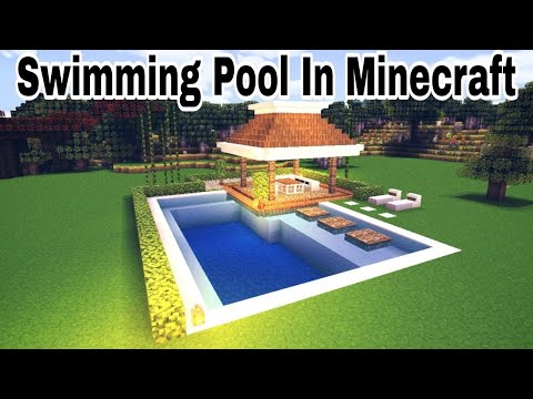 Minecraft: How To Build Swimming Pool With Gazebo | V2.O!! - YouTube