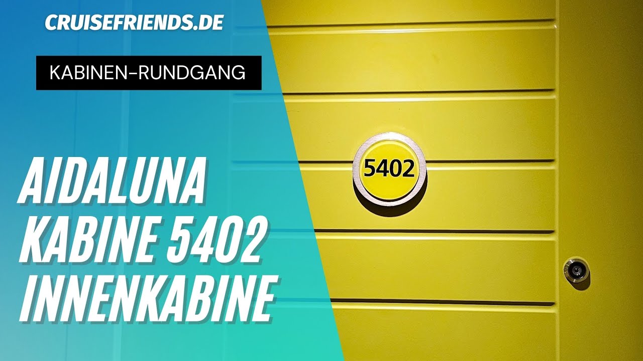 AIDAluna 5402 - Innenkabine - Kabinenrundgang - Tour - Rundgang AIDA ...