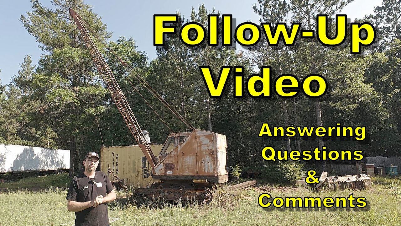 Dragline Crane Track Reassembly Follow-Up Video | Answering Viewer ...