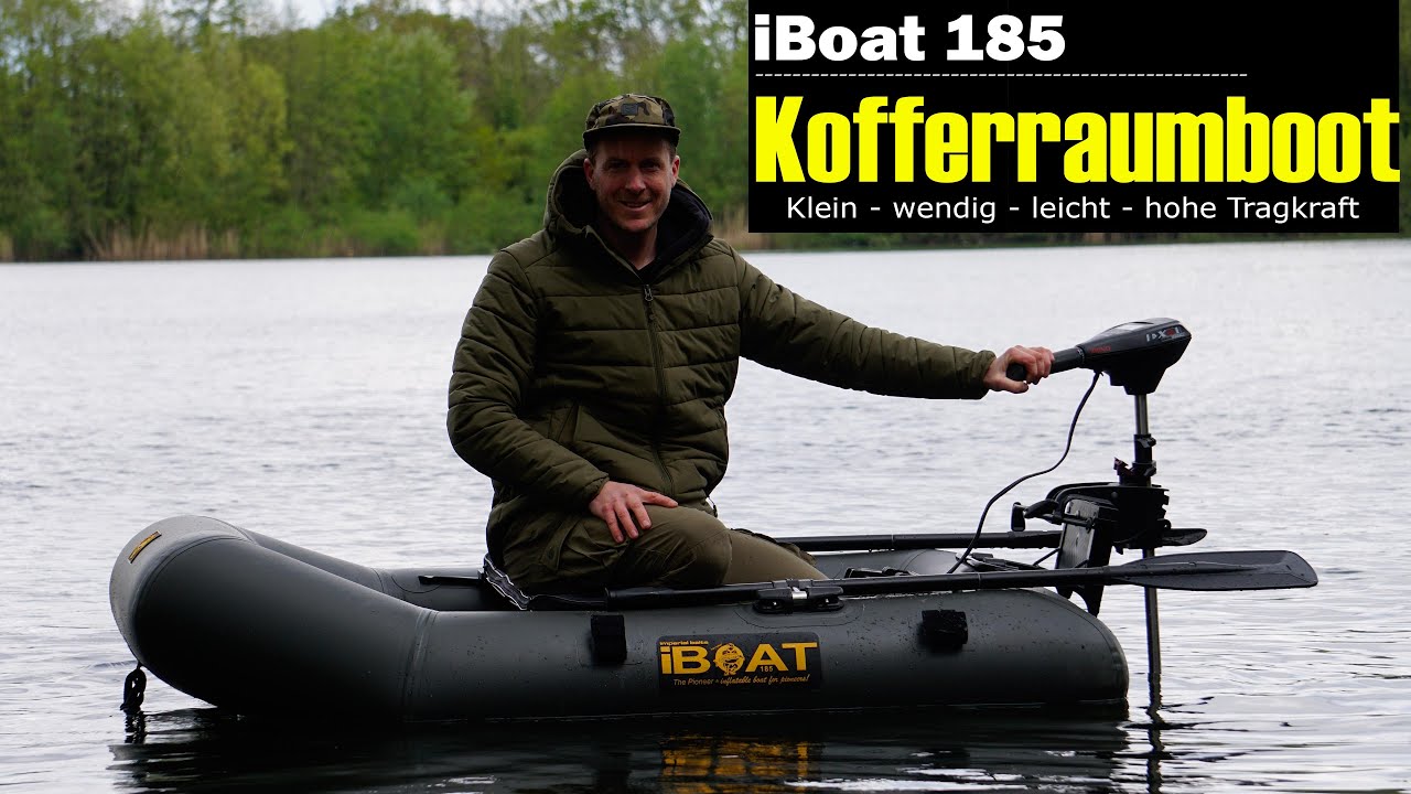 iBoat 185 Schlauchboot Angelboot Miniboot Karpfen Carp - YouTube