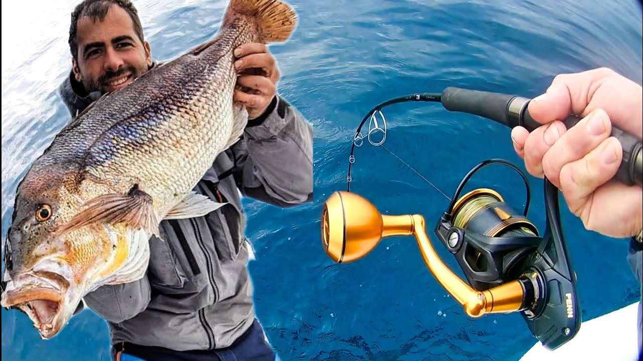 DENTI: Pêche en mer au vif calamar - YouTube