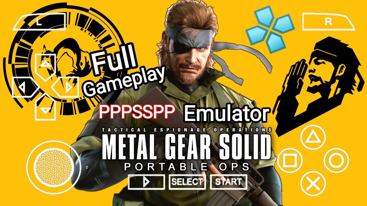 Metal Gear Solid Portable Ops PPSSPP Emulator [6.0.0.FPS] Full Gameplay ...