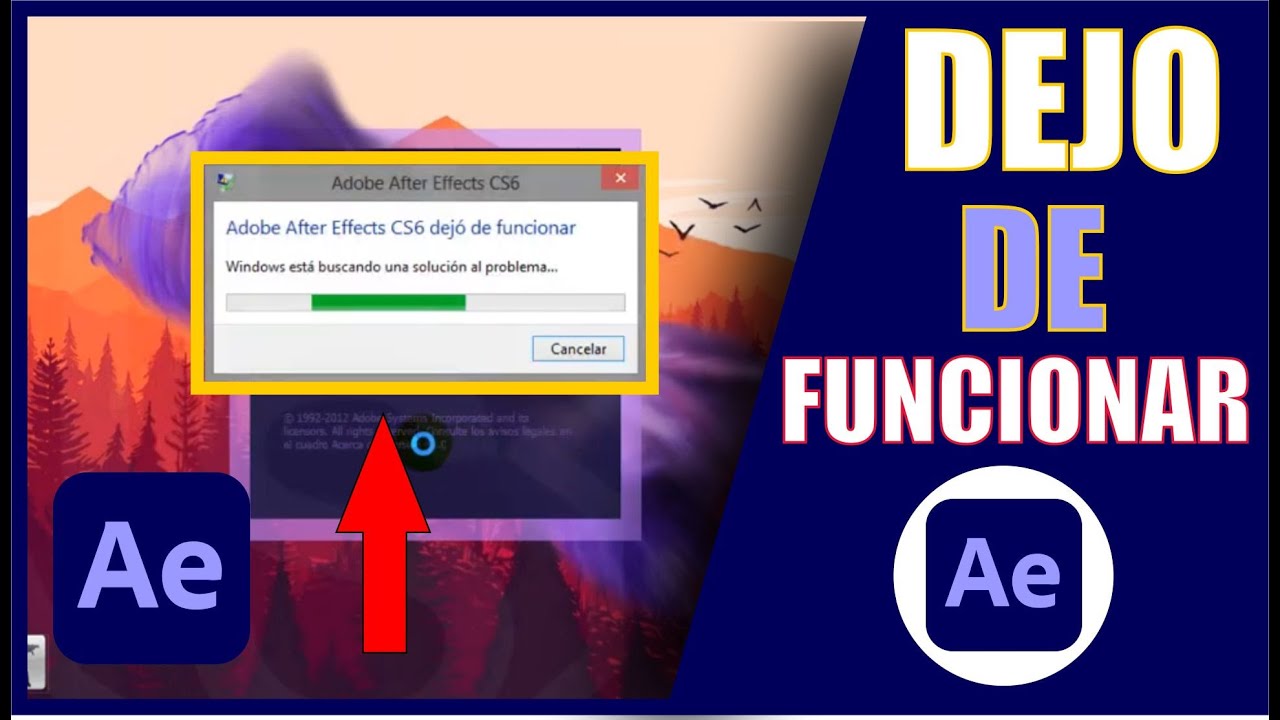 Adobe After Effects Dejó de Funcionar | Solución - YouTube