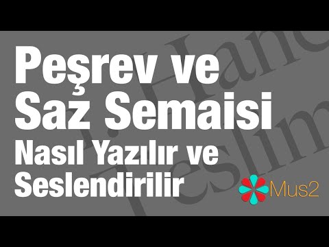 Peşrev ve saz semailerinin trafiğine uygun olarak seslendirilmesi | Mus2