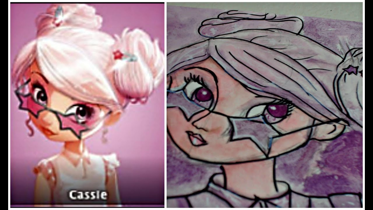 How to Draw Cassie from Disney Star Darlings - YouTube