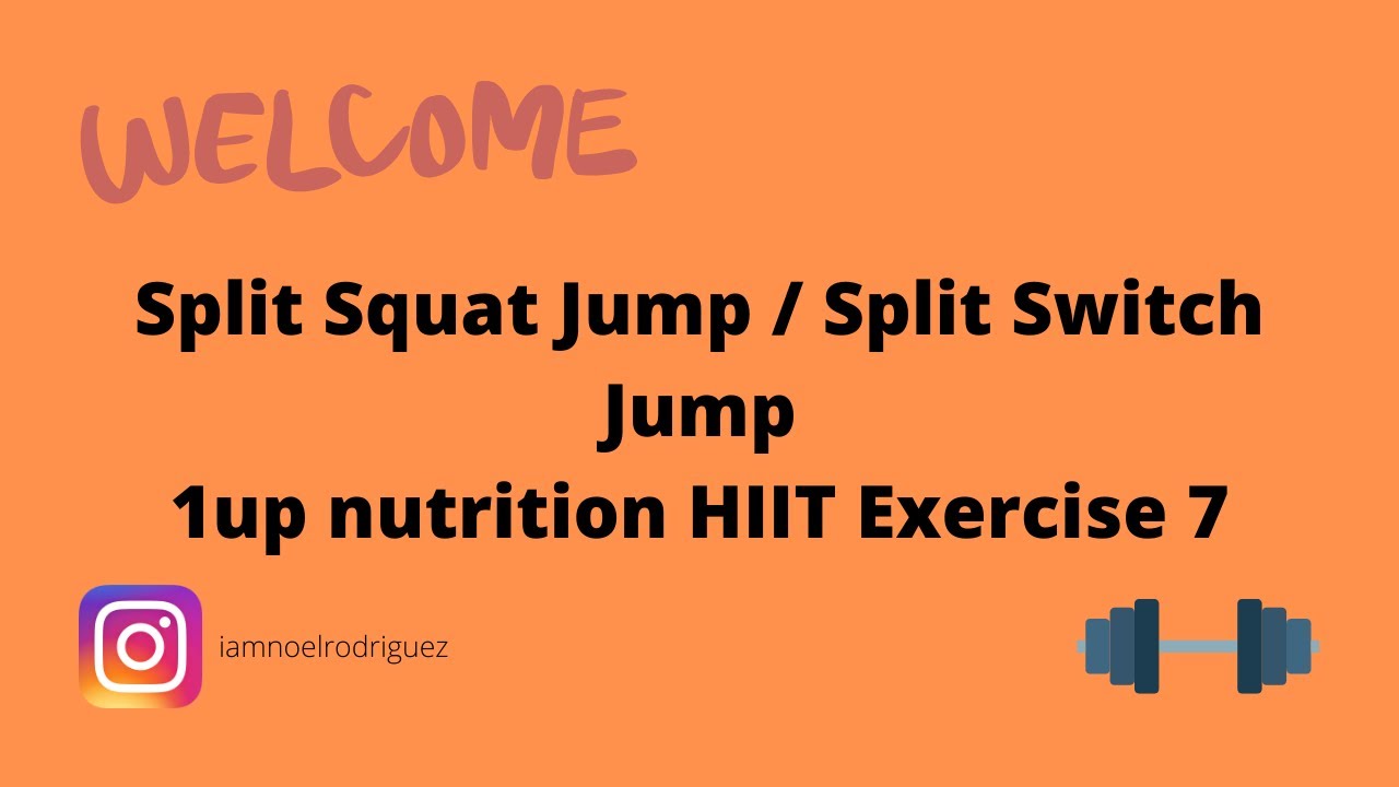 Split Squat Jump / Split Switch Jump / 1up Nutrition HIIT - YouTube