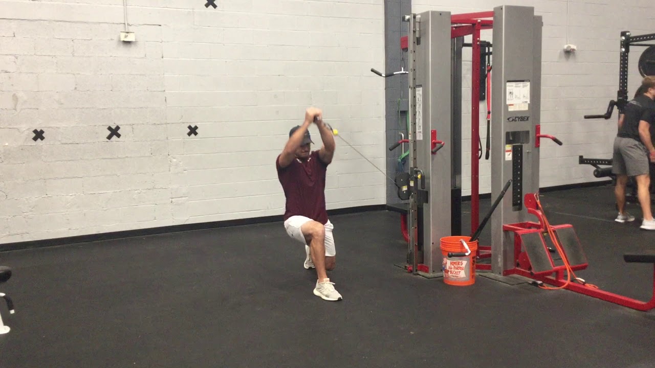 SPLIT STANCE CABLE BELLY PRESS - YouTube