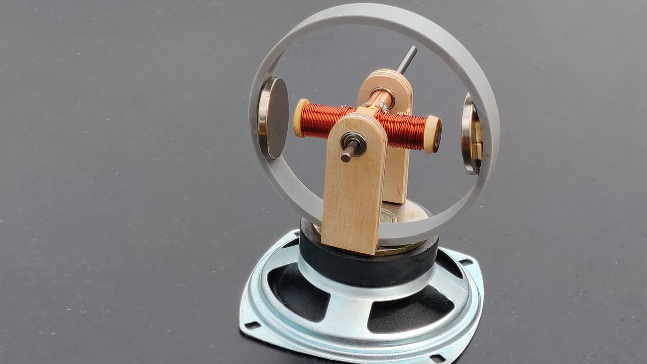 Making Powerful Brushed Motor Using Speaker - YouTube