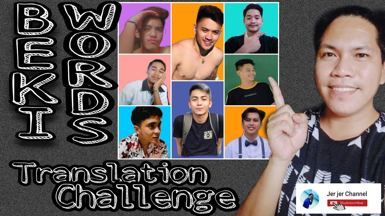BEKI WORDS TRANSLATION Challenge - YouTube