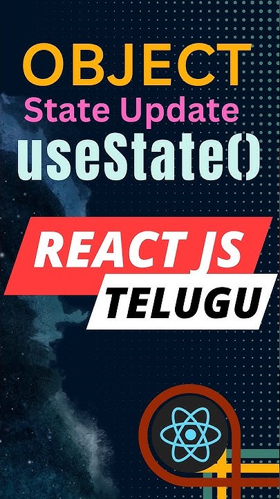 useState in React JS Telugu | update objects in useState React JS | react js | react js telugu ...