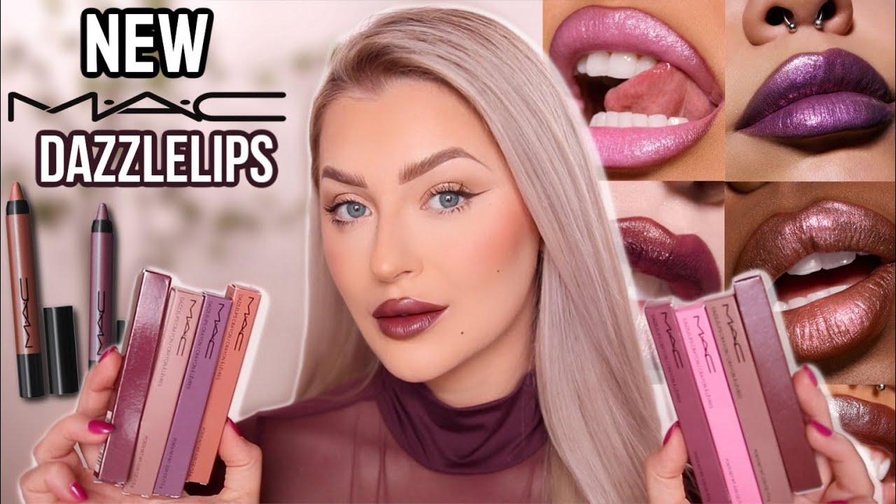 TRYING THE NEW MAC DAZZLELIPS CRAYONS... WOW 😍 - YouTube