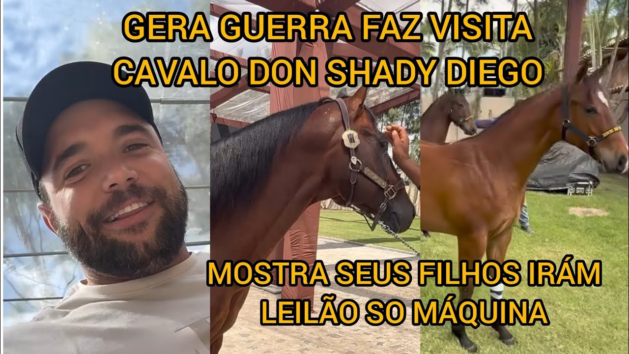 GERA GUERRA MOSTRA OS FILHOS DON SHADY DIEGO SÓ MÁQUINA IRAM LEILÃO ...