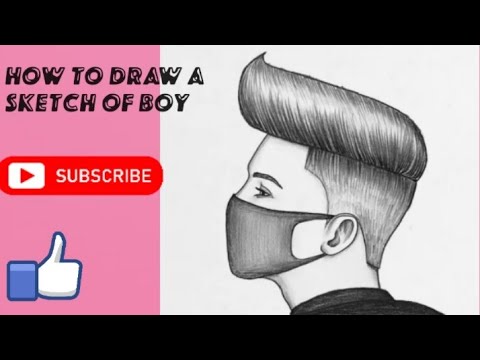 HOW TO DRAW A SKETCH DRAWING | BOY SKETCH DRAWING | SHADING SKETCH ...