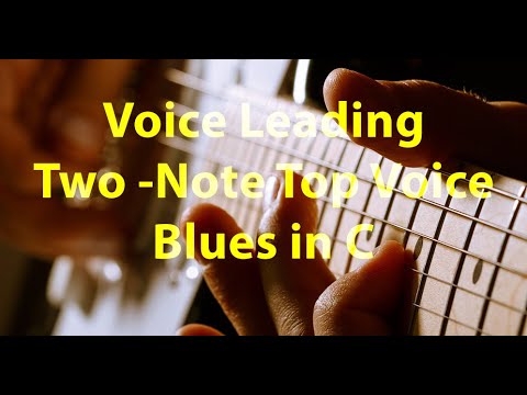 Top Voiced, Two Note II V I cadences on I IV V blues in C - YouTube
