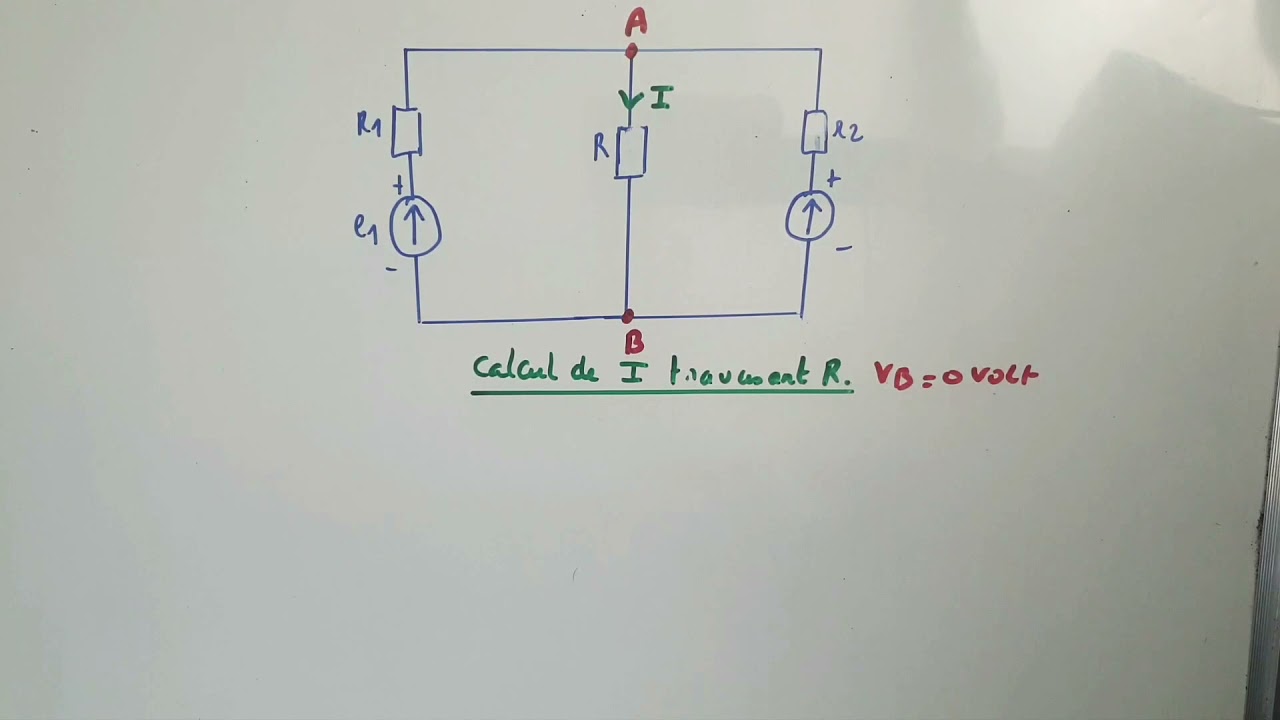 Electrocinétique et calcul d'un courant dans une branche d'un circuit ...
