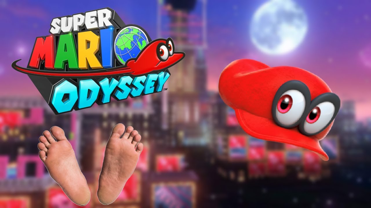Beating Mario Odyssey with my Feet! - YouTube