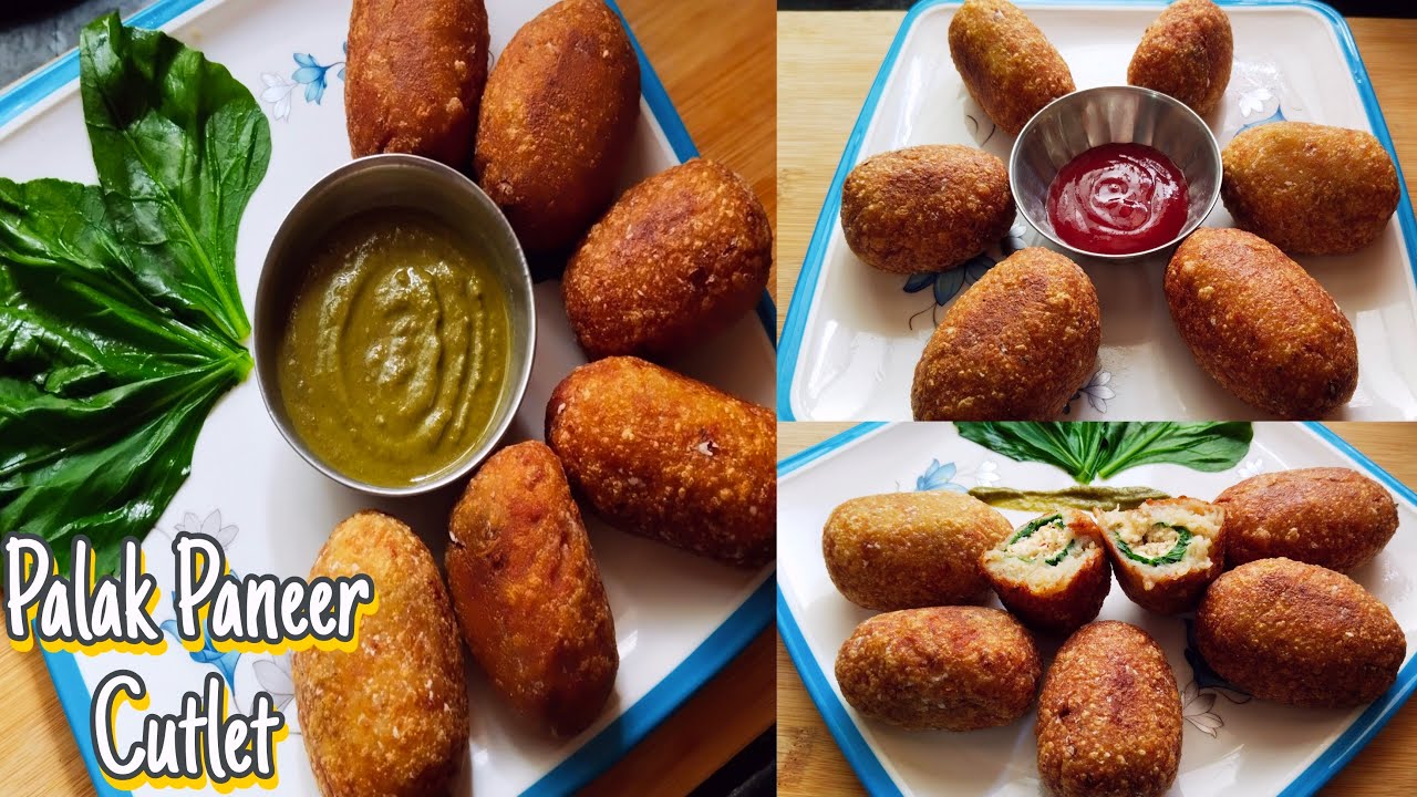 Palak Paneer Cutlet | Spinach Paneer Cutlet | Party snack by AwesomeBLD ...