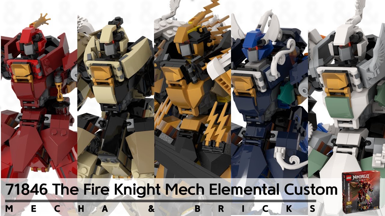 LEGO 71846 The Fire Knight Mech Elemental Custom Series - I - YouTube