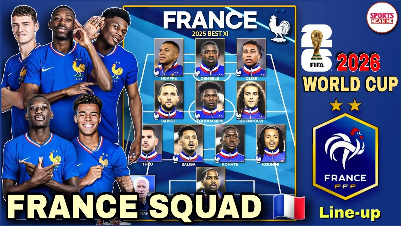 🔥 FRANCE 2026 WORLD CUP SQUAD & STARTING XI PREDICTION! ⚽️ (Mbappé ...