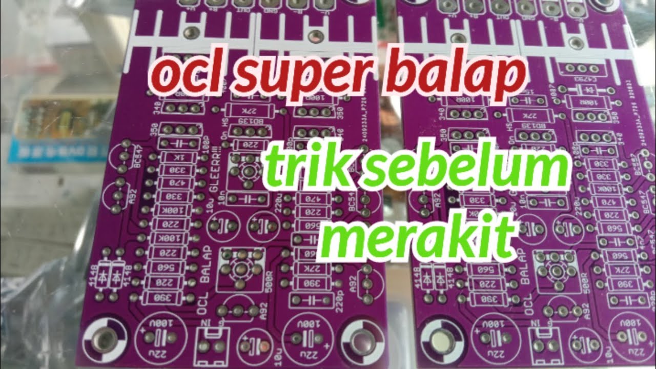 PCB ocl balap solusi part yg susah di cari - YouTube