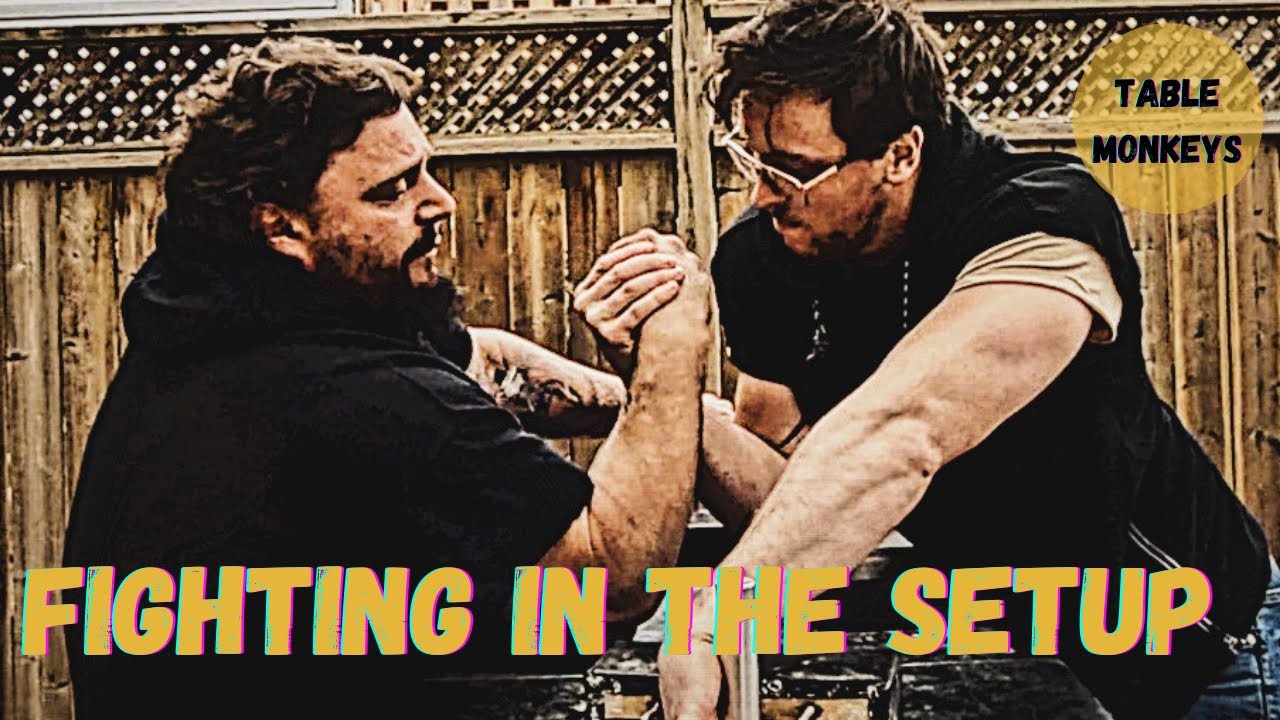 ARM WRESTLING | FIGHT BEFORE THE GO | WORKING THE SETUP - YouTube