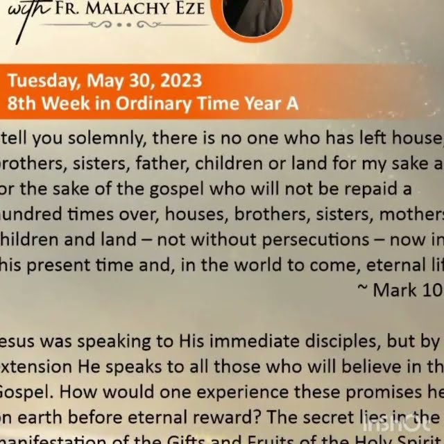 Holy Spirit gives the foretaste of the future glory - YouTube