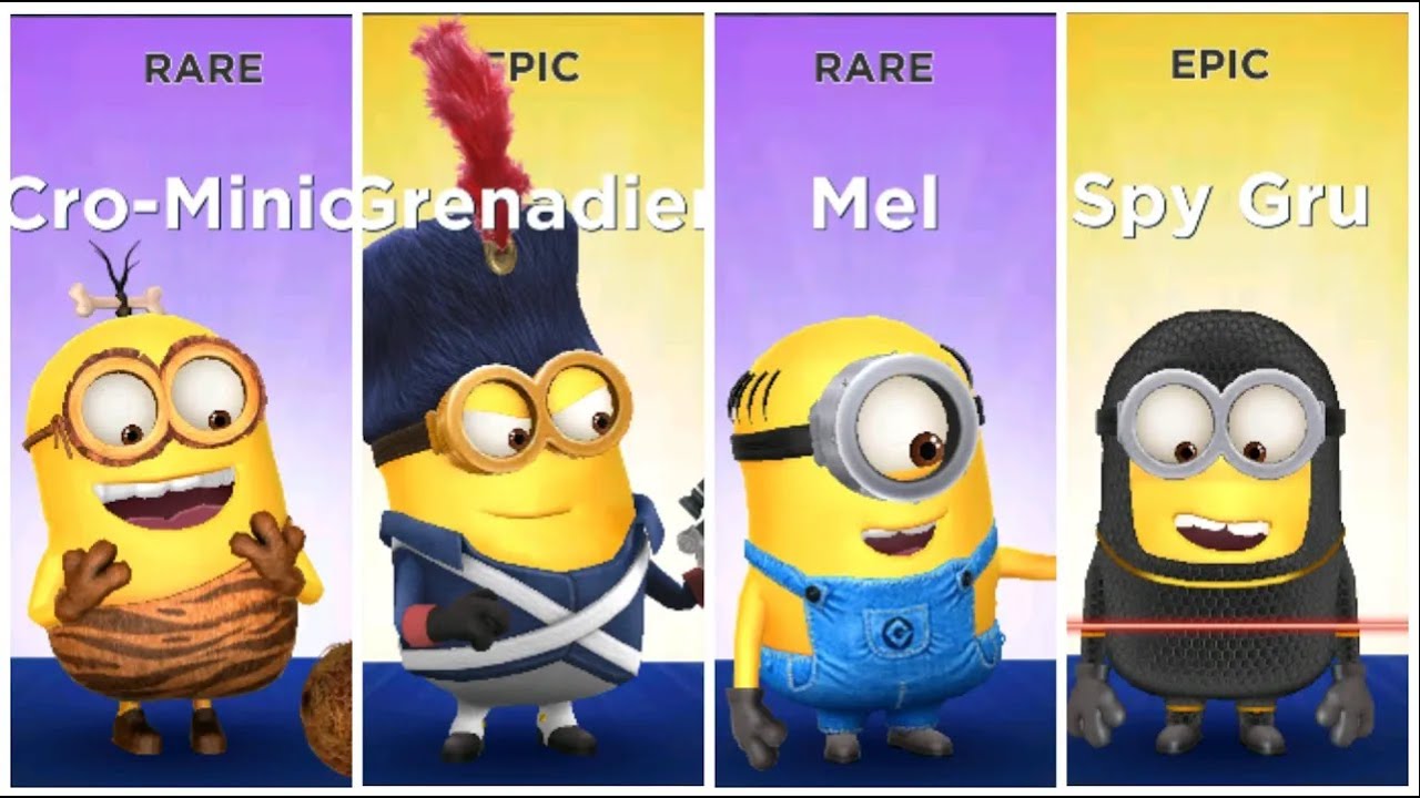Minion Rush Cro-Minion VS Grenadier VS Mel Vs Spy Gru - YouTube