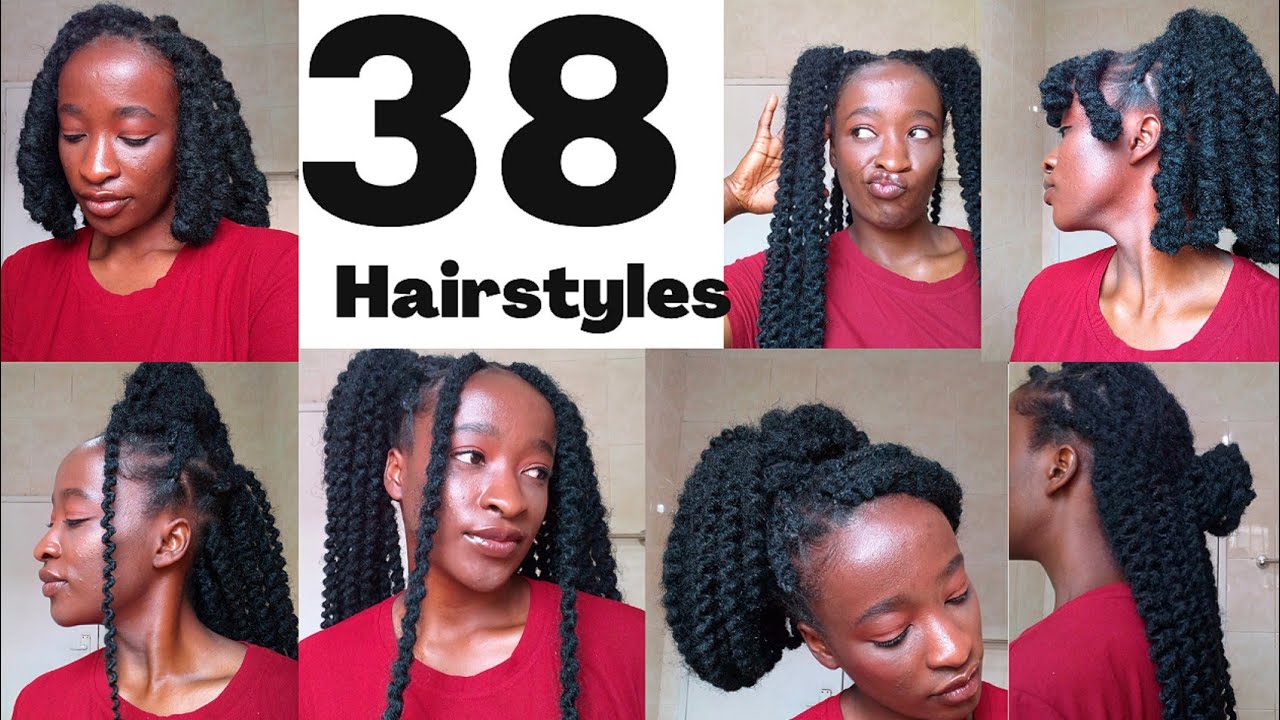 How To Style Long Fluffy Kinky Braids38 Hairstyles Youtube