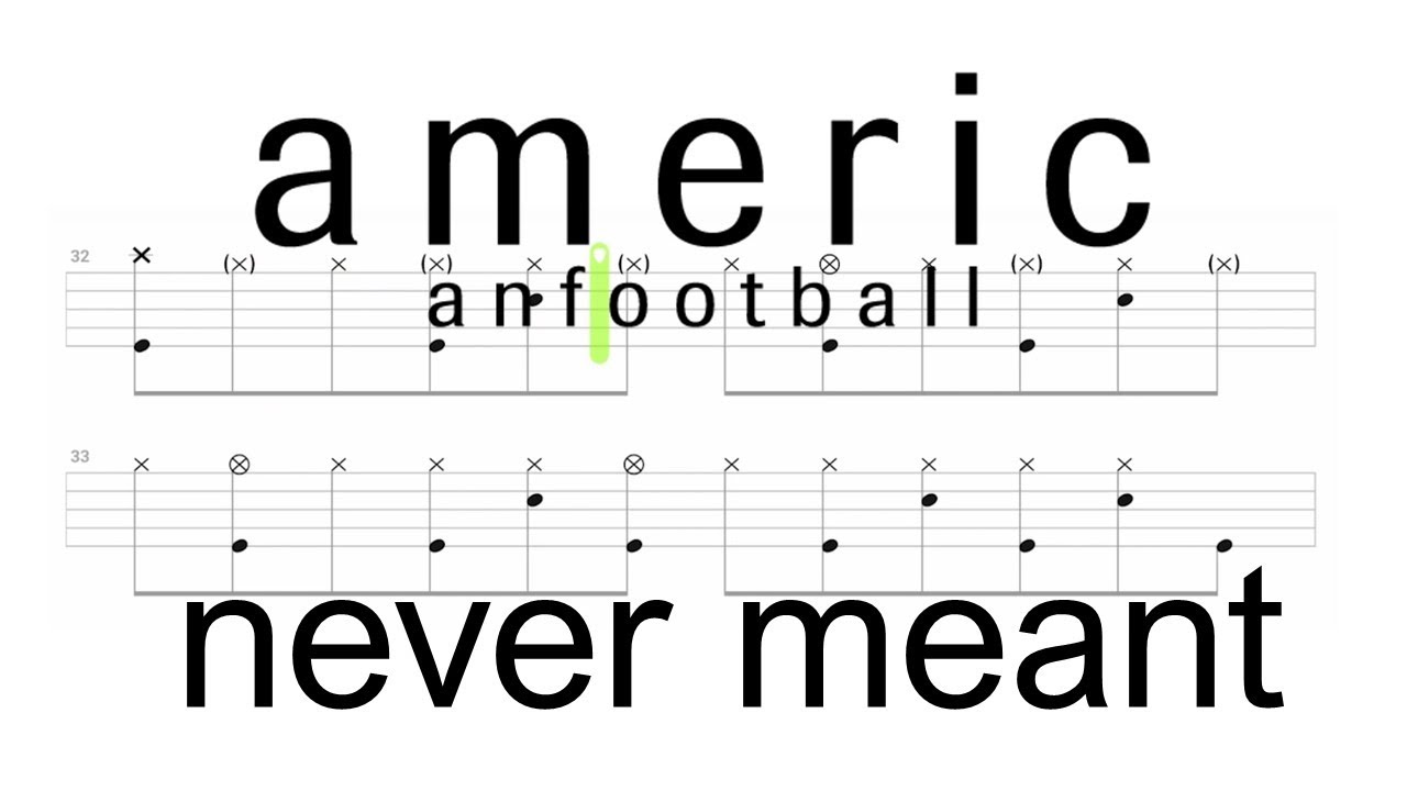 American Football - Never Meant (🔴 Drum Notation | Tutorial ...
