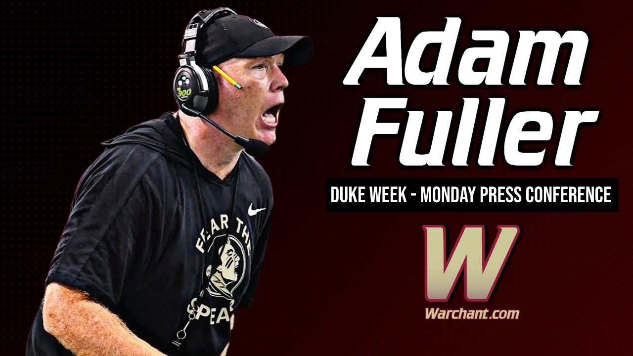 FSU Football | Adam Fuller Press Conference Duke Week | Syracuse Recap ...