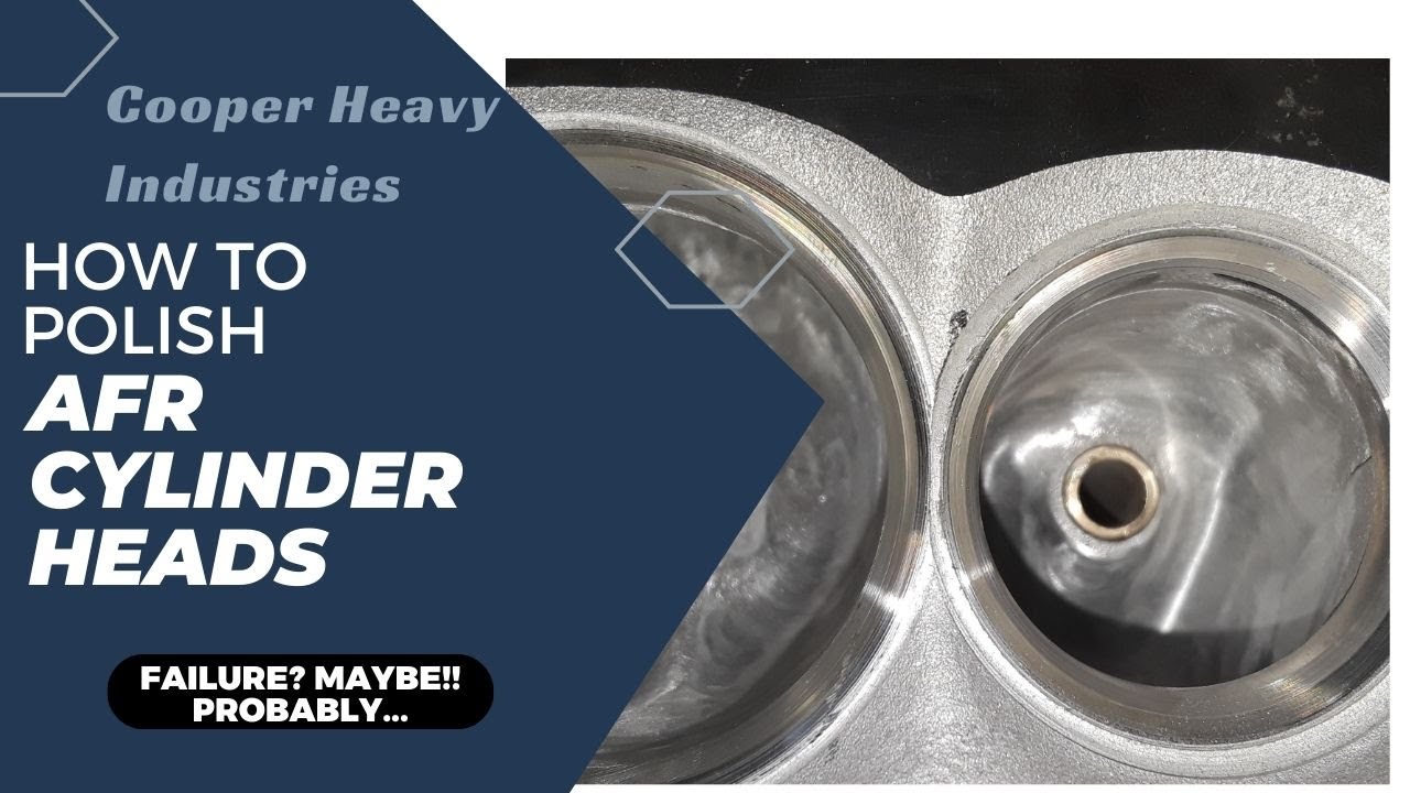 Polishing AFR Small Block Chevy Cylinder Heads - YouTube
