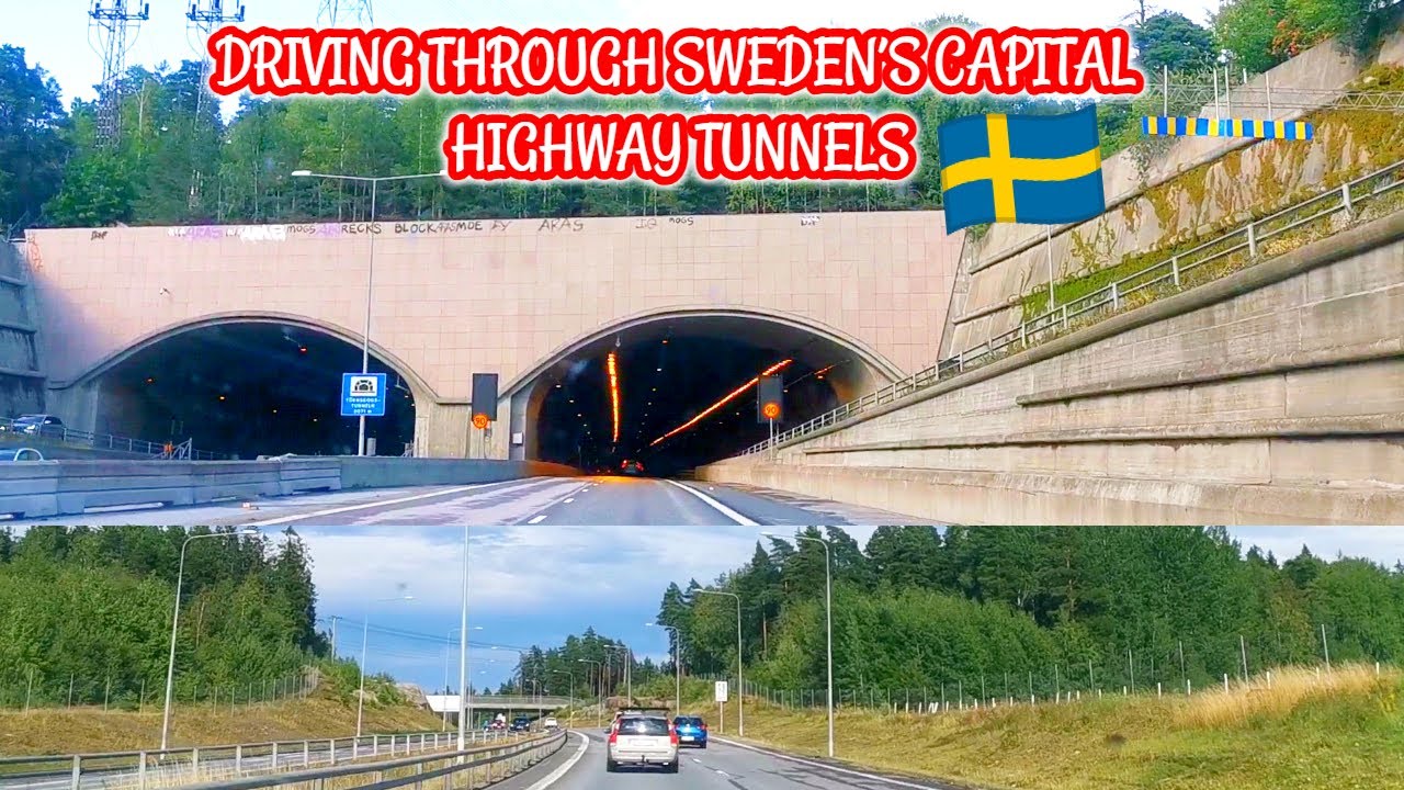 Driving Through Some of the Sweden's Capital Highway Tunnels 🇸🇪 - YouTube
