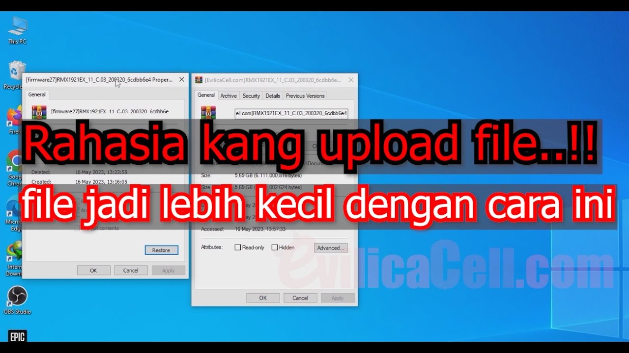 Cara Mengecilkan Ukuran File Dengan WinRAR PC - YouTube