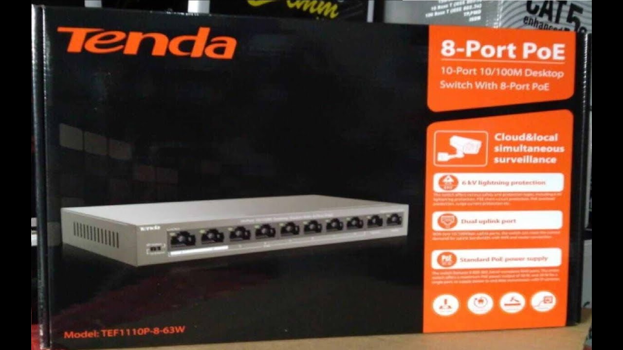 TANDA 8-Ports POE Unboxing | POE Switch | TechHub - YouTube