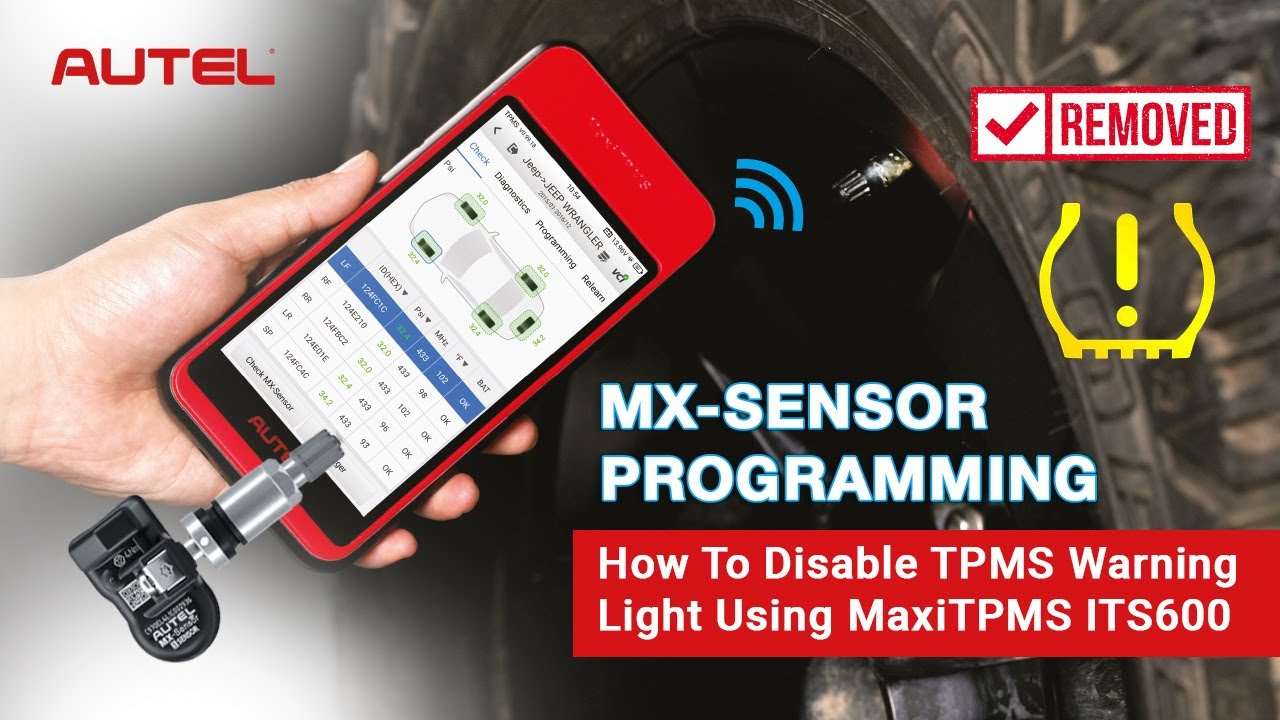 How To Program Autel Mx Sensor And Fix Tire Pressure Tpms Warning Light Auteltools Tech