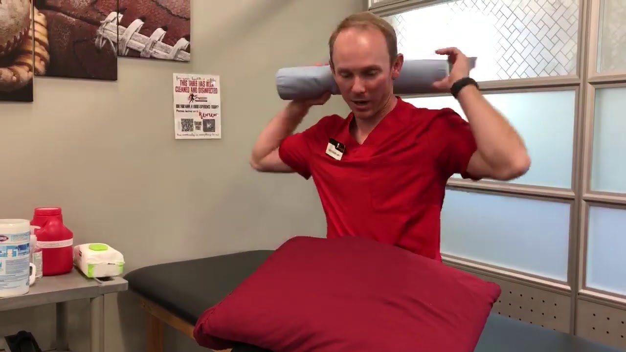 Mckenzie Cervical Roll - YouTube