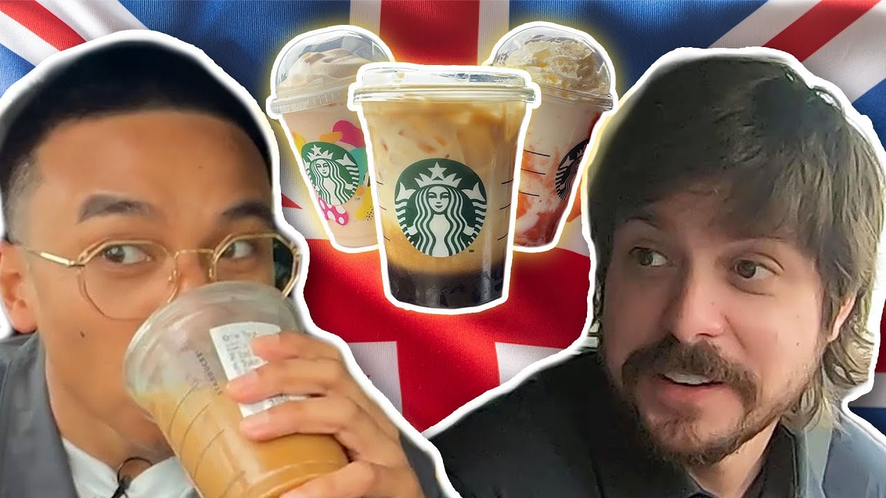Aussie Tries Weird UK Starbucks Drinks: Drive-Thru Challenge - YouTube