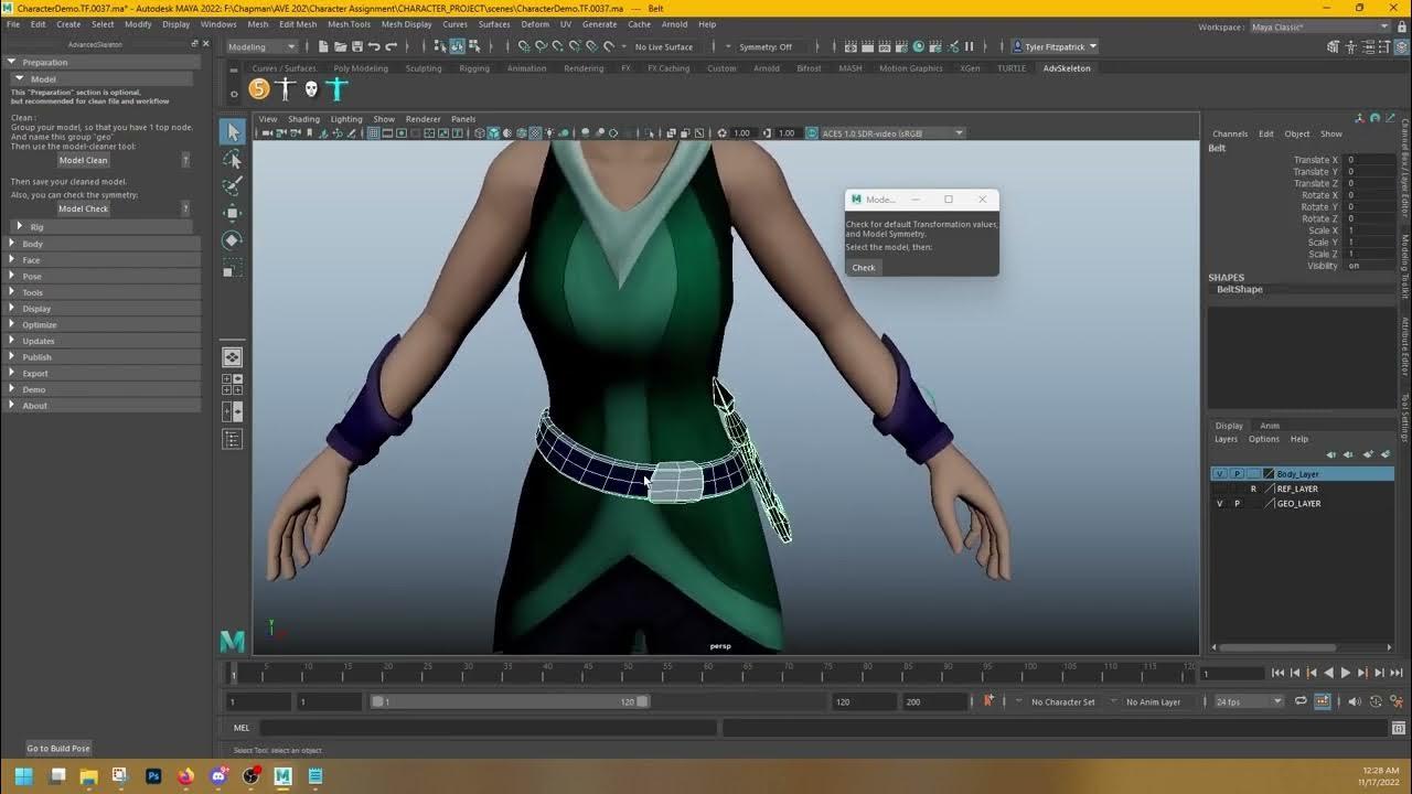 Character Rigging Part 1 - YouTube