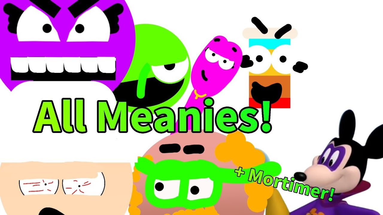 Numberjacks Tales From The Sofa: All Meanie Songs! +Mortimer! - YouTube