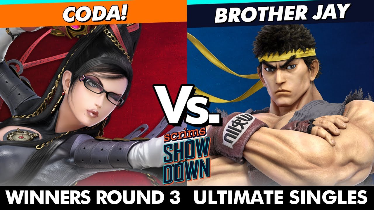 Scrims Showdown 83 - Coda! (Bayonetta) Vs. Brother jay (Ryu) SSBU ...