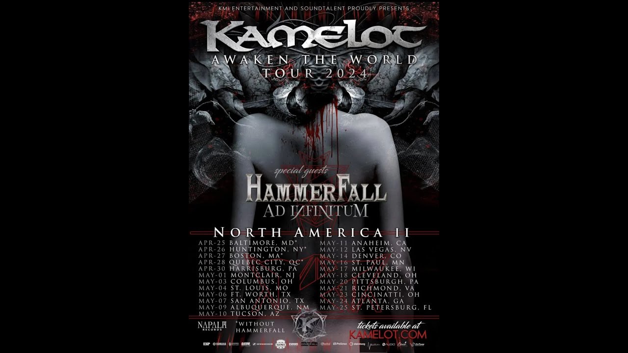 Kamelot Awaken The World 2024 Wellmont Theater - YouTube